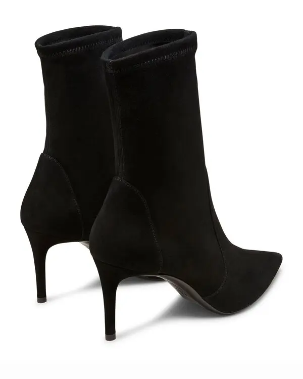 STUART WEITZMAN Power 75 Zip Booties - Black