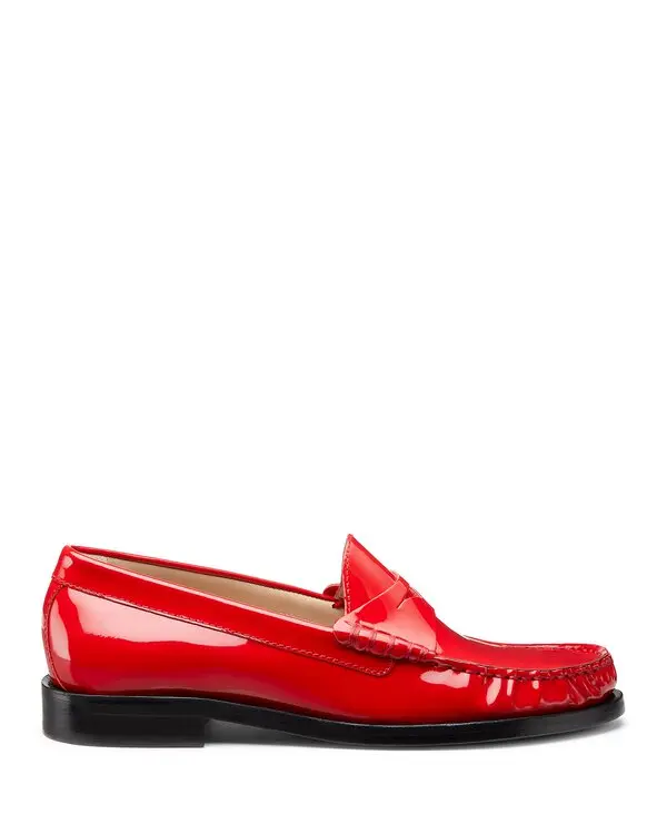 STUART WEITZMAN Lottie Loafer Flats - Cherry
