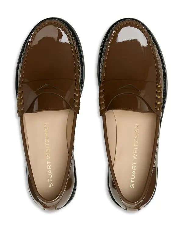 STUART WEITZMAN Lottie Loafer Flats - Walnut