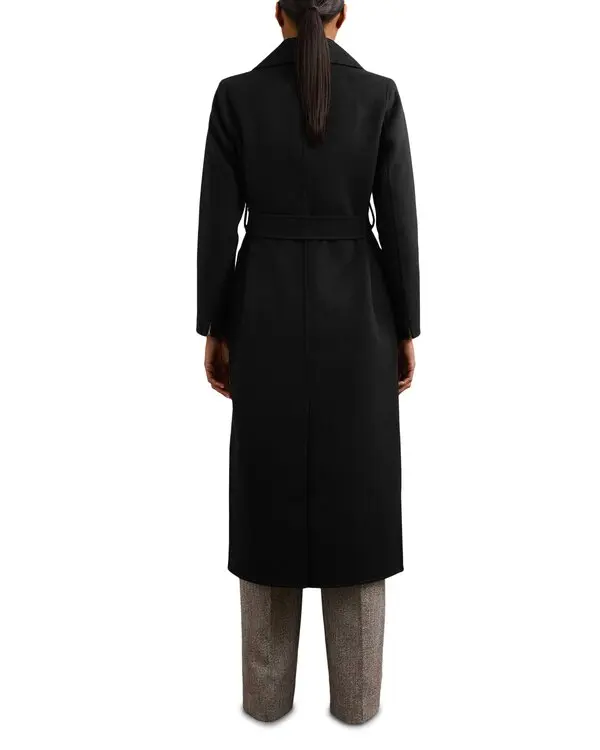 REISS Faux Fur Collar Coat