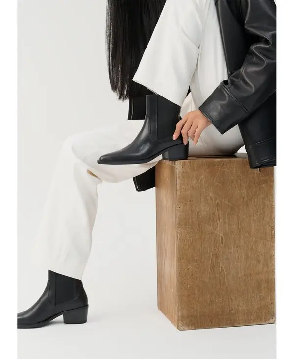 VAGABOND SHOEMAKERS Kelsey Leather Ankle Boots - Black