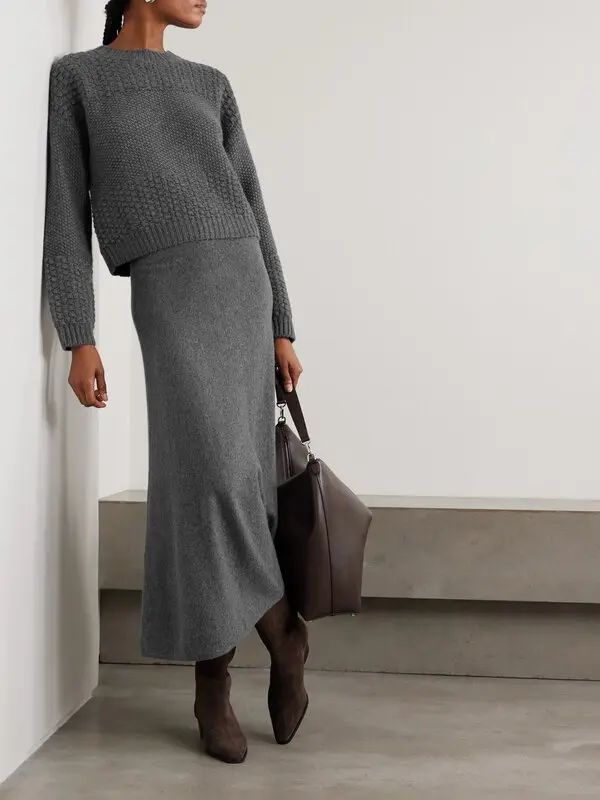 LISA YANG Signe Cashmere Sweater - Gray