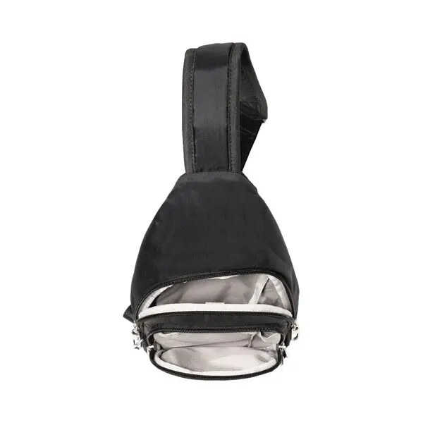 BAGGALLINI Travel Smart Edit Securtex Anti-theft Daytripper Sling Bag - Black