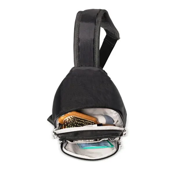 BAGGALLINI Travel Smart Edit Securtex Anti-theft Daytripper Sling Bag - Black