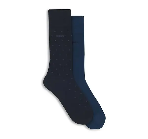 BOSS Crew Socks Pack Of 2 - Dark Blue