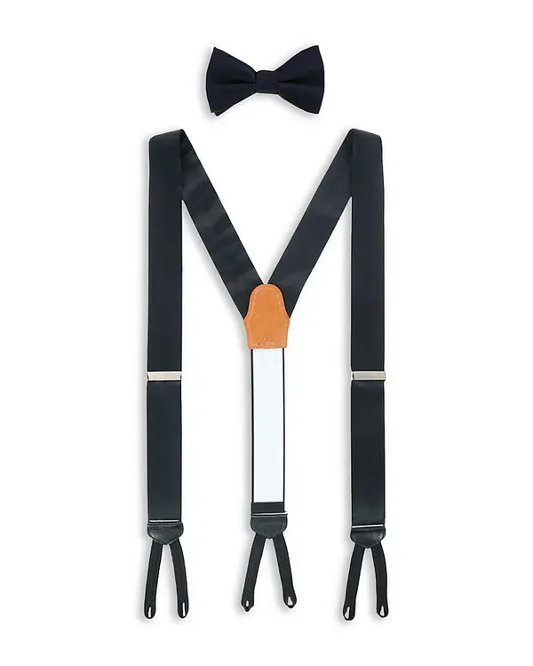 Trafalgar Brace And Bow Tie Set - Black