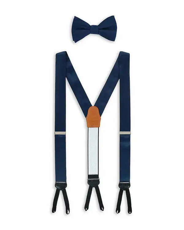 Trafalgar Brace And Bow Tie Set - Navy
