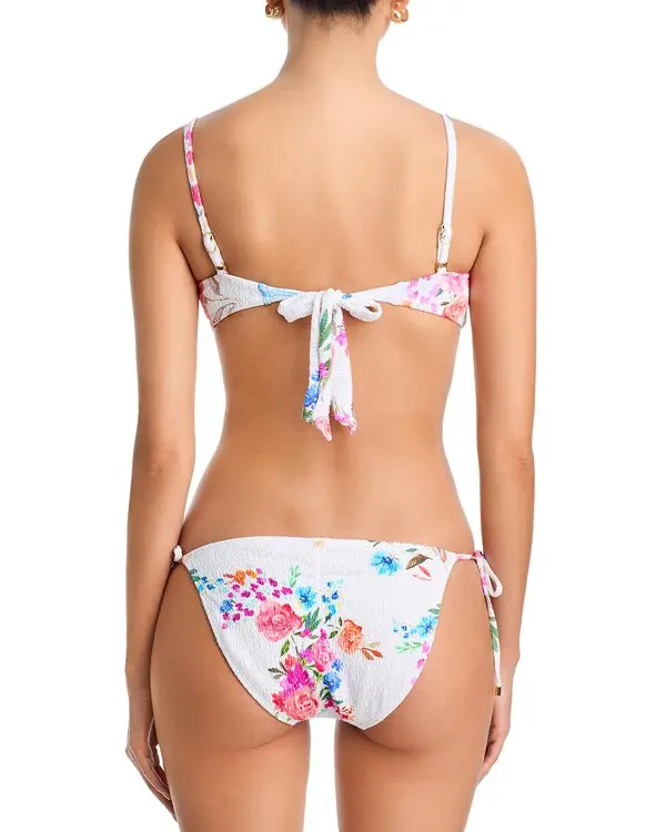 PQ Smocked Tie Side Bikini Bottom
