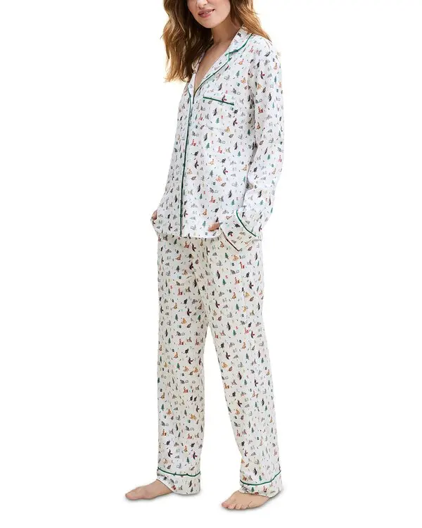 PETITE PLUME Merry Meow Pima Pajama Set