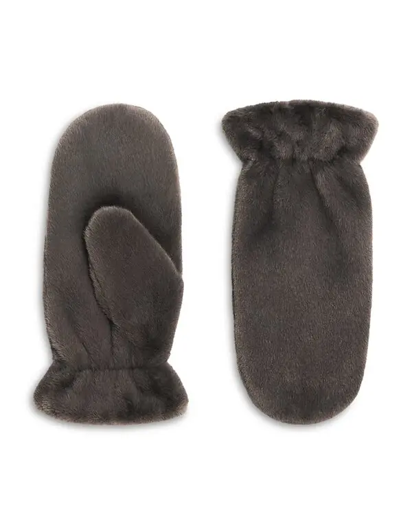 Theory Cashmere Lined Mittens - Grey