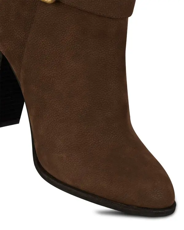 Jeffrey Campbell Nestle Cuff Boots - Brown Crinkle/beige