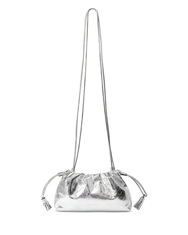 Veronica Beard Metallic Leather Stash Bag