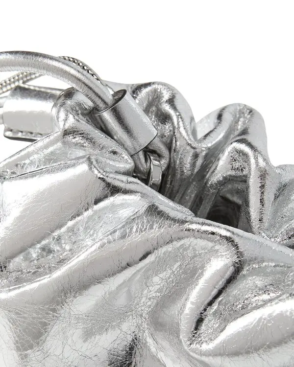 Veronica Beard Metallic Leather Stash Bag