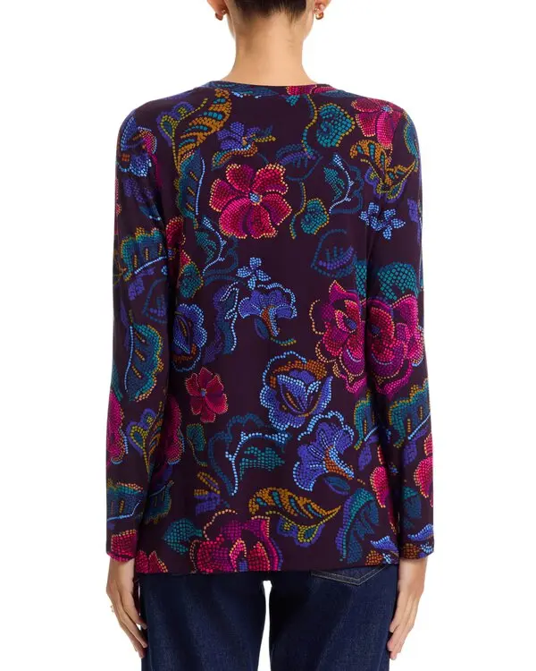 Johnny Was Long Sleeve Crewneck Tee - Aphaia