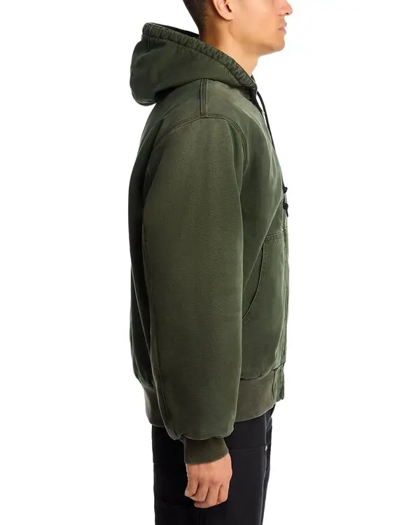 Carhartt Work In Progress Active Hooded Jacket - Olive Stone Canvas