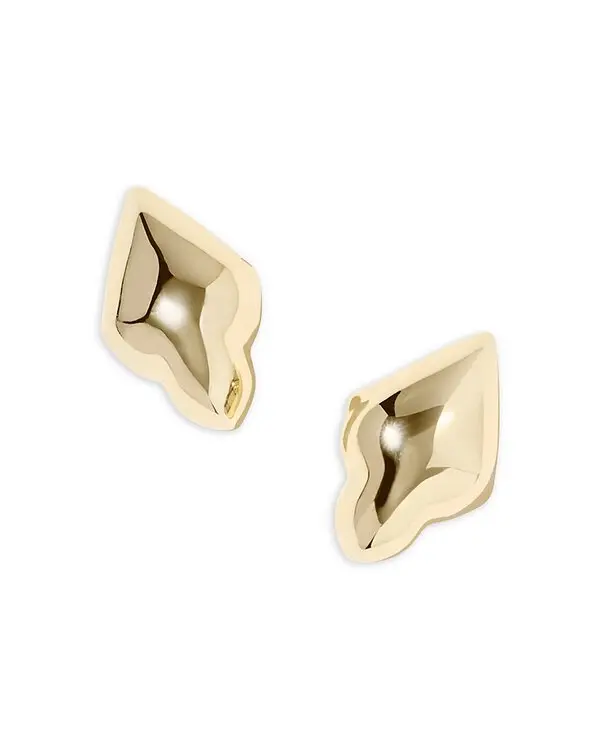 Kendra Scott Adeline Puffy Geometric Stud Earrings - Gold