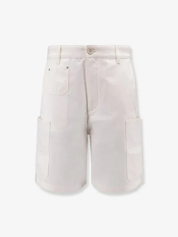 Givenchy Cotton Bermuda Shorts With Logo Embroidery