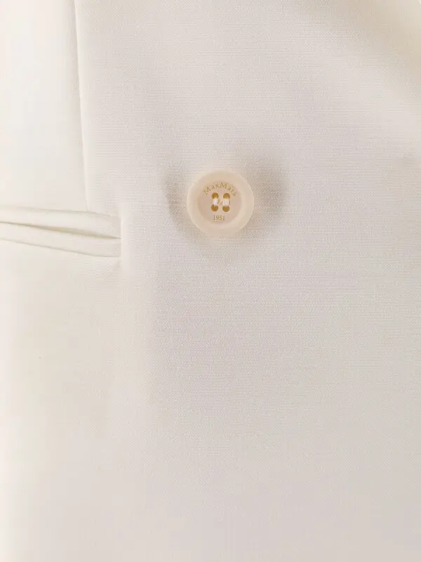 Max Mara Dorico Virgin Wool-blend Blazer - White
