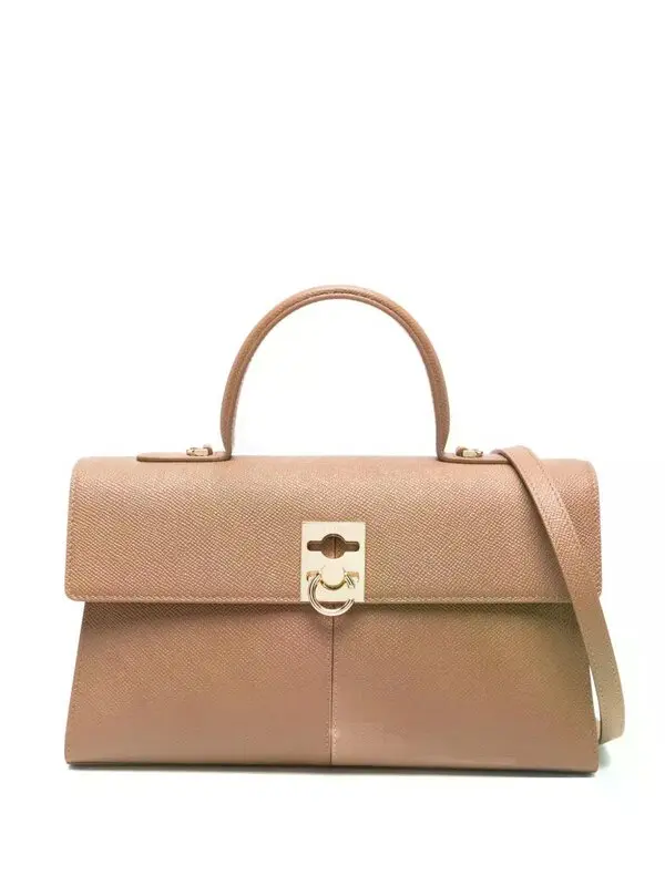 Cafuné Medium Stance C-lock Crossbody Bag - Brown