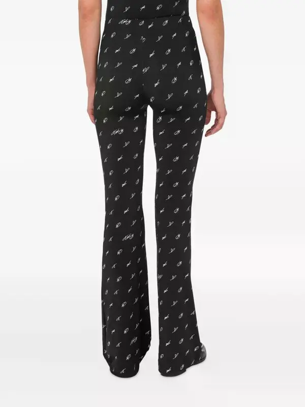 Moschino Printed Flared Trousers