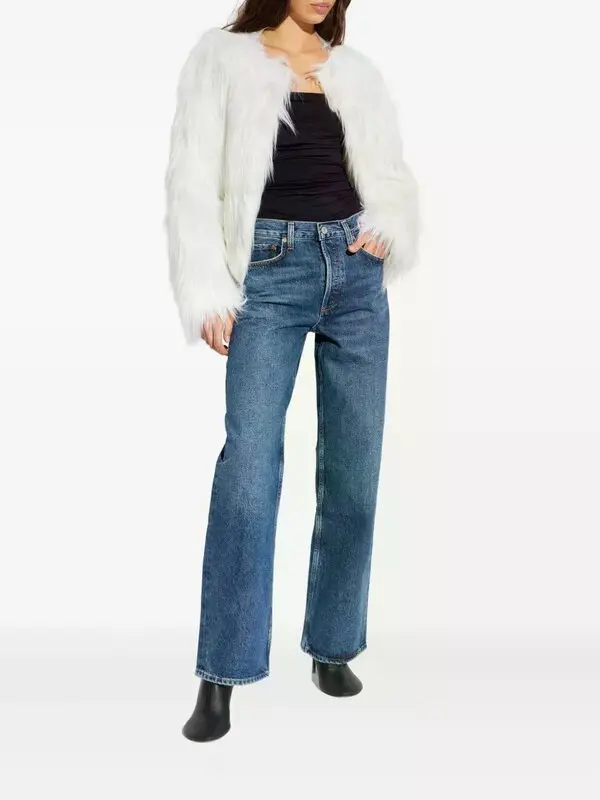 STAND STUDIO Eilish Faux-fur Jacket - White