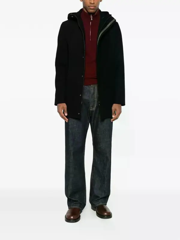 MANUEL RITZ Hooded Coat - Black