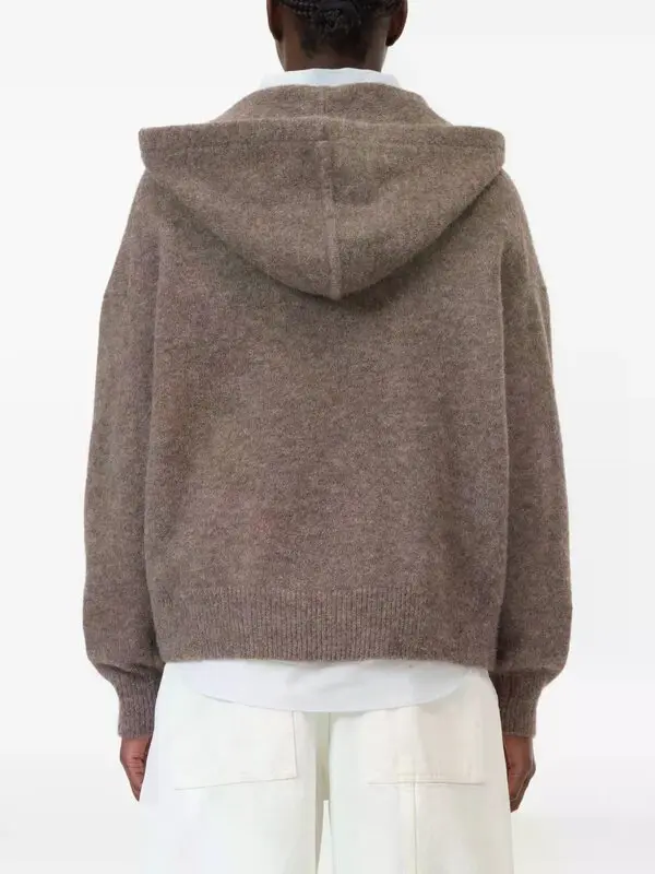 Closed Hooded Alpaca-wool Blend Sweater