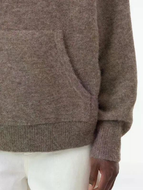Closed Hooded Alpaca-wool Blend Sweater