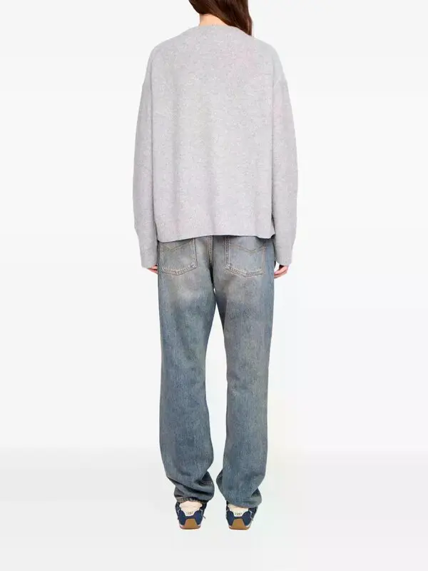 Zadig&Voltaire Mikyz Cashmere Sweater With Heart Motif - Grey