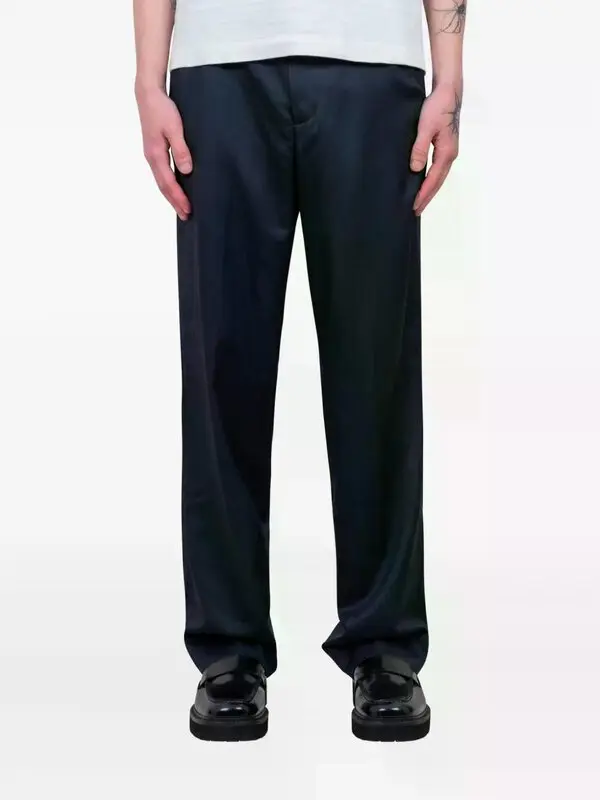 ANOTHER ASPECT 1.0 Tonal-stitching Trousers - Blue