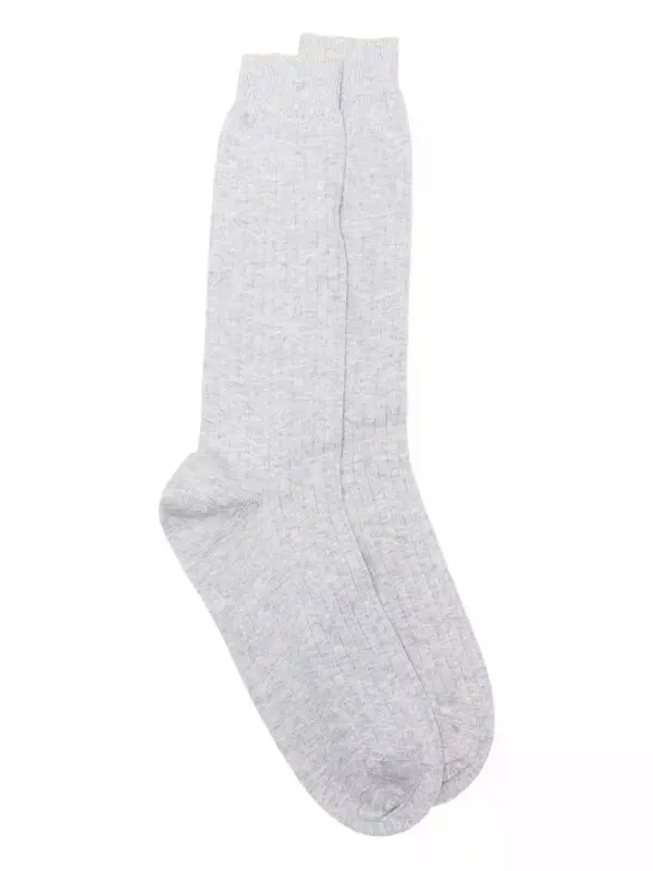 Eleventy Ribbed Socks - Grey