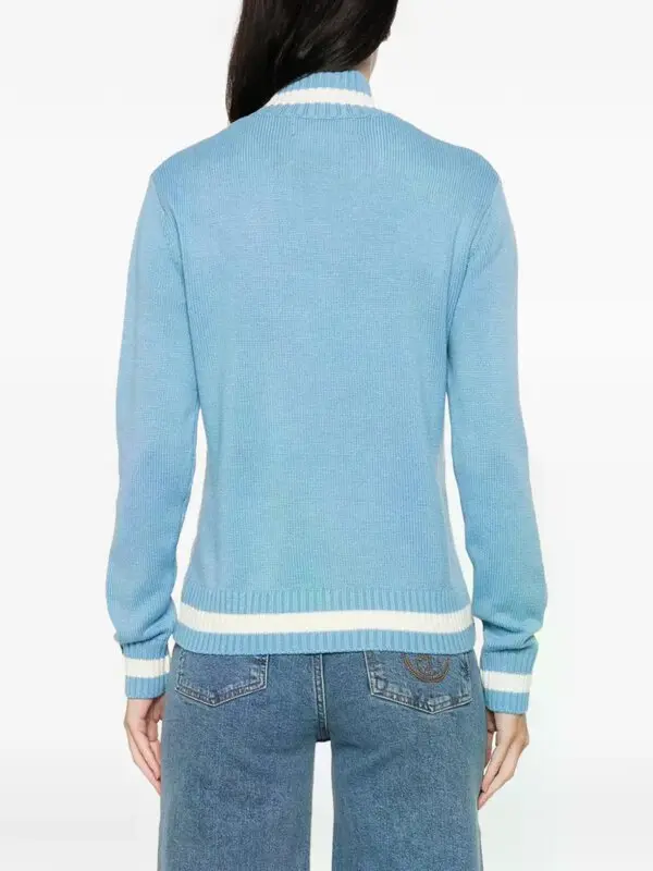 Iceberg Logo-embroidered Sweater - Blue