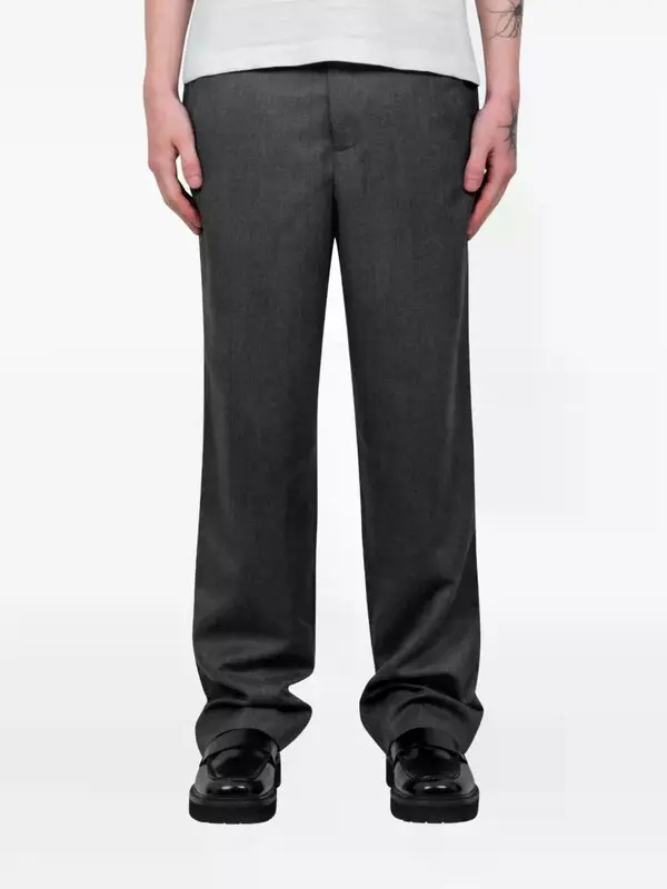 ANOTHER ASPECT 1.0 Tonal-stitching Trousers - Grey