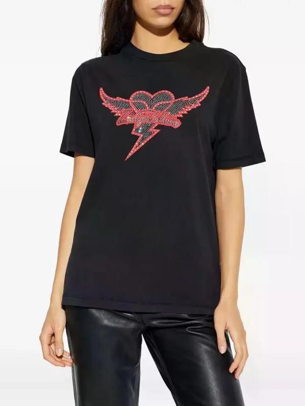 Zadig&Voltaire Edwin Heart Graphic T-shirt - Black