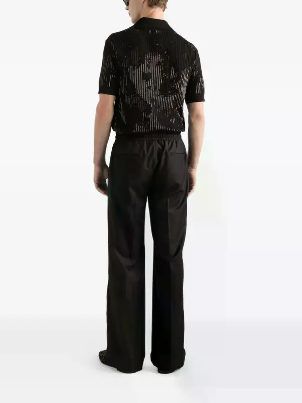 Dolce & Gabbana Wool And Silk Polo Shirt