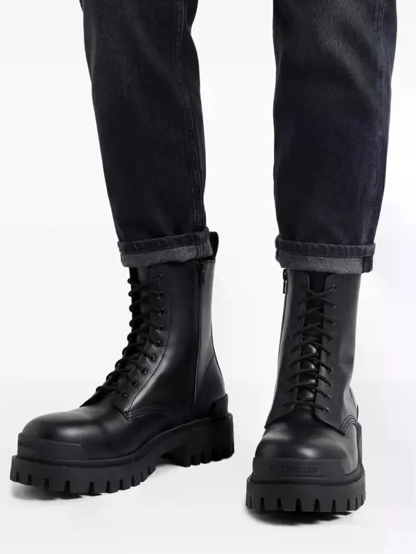 Balenciaga 49mm Lace-up Boots