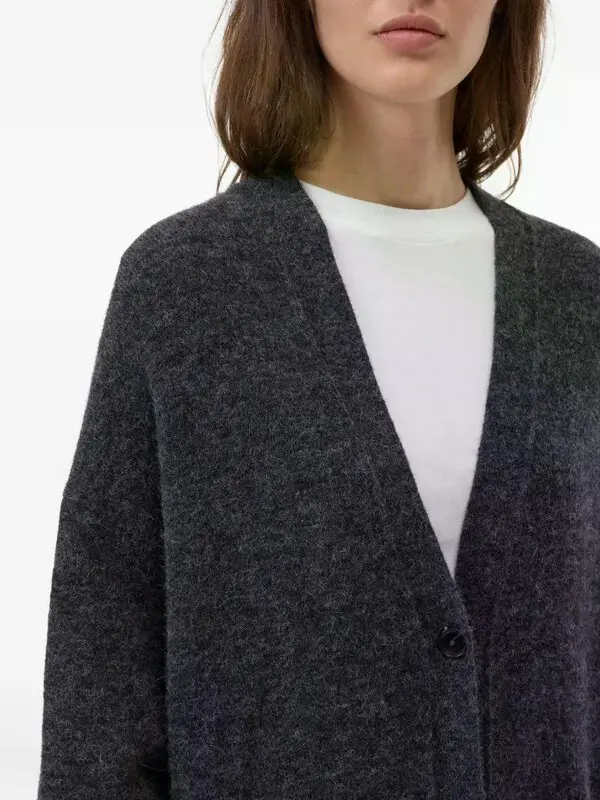 Closed Long Sleeve V-neck Cardigan