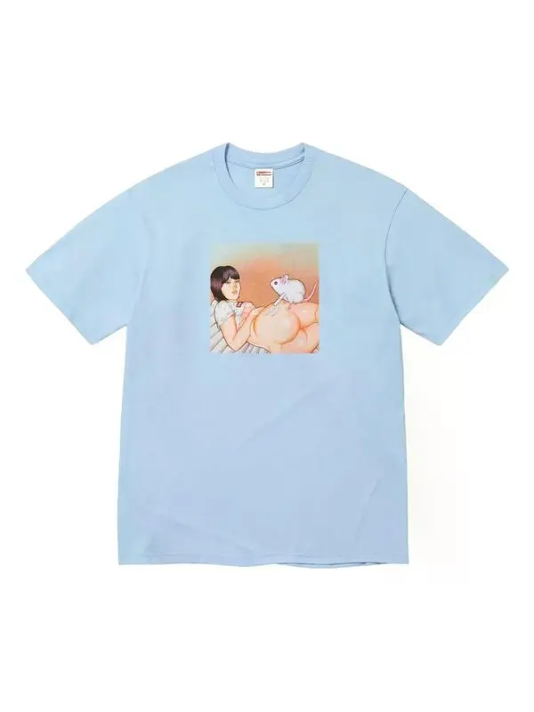 Supreme Mouse-graphic T-shirt - Blue