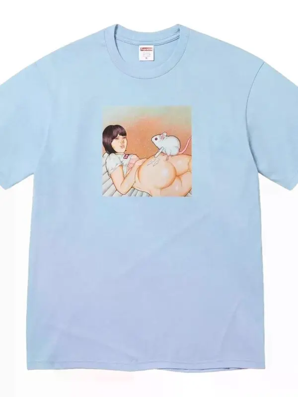 Supreme Mouse-graphic T-shirt - Blue