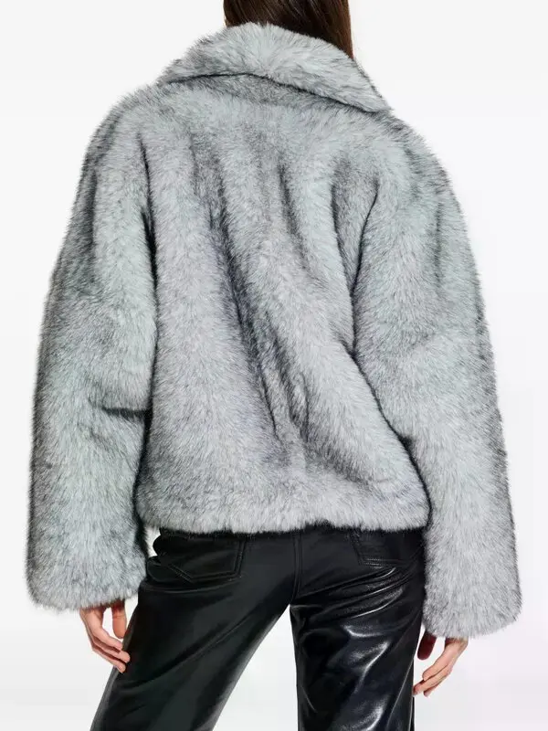 STAND STUDIO India Faux Fur Jacket - Grey