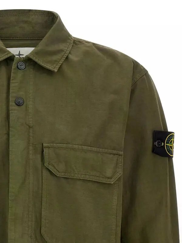 Stone Island Snap-button-fastening Overshirt