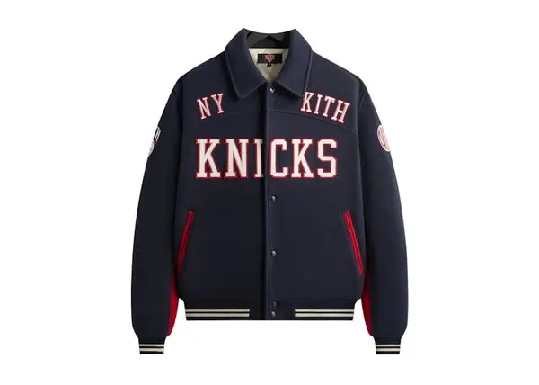 Kith X New York Knicks Madison Square Garden Wool Varsity Jacket