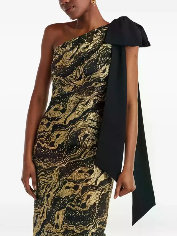 tadashi black and gold dress Tadashi Shoji CBN23103L main image 1