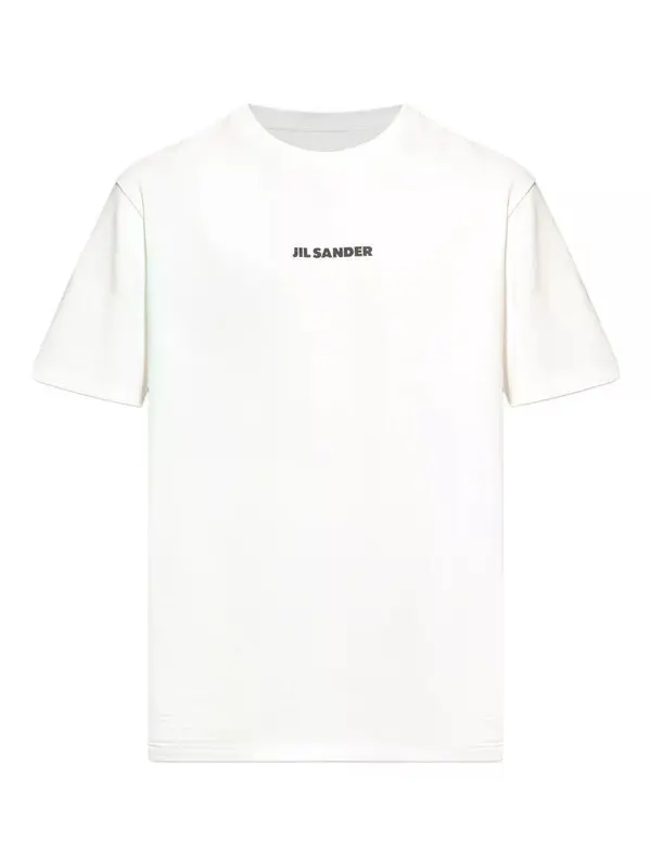 JIL SANDER Logo Print Cotton T-shirt - White