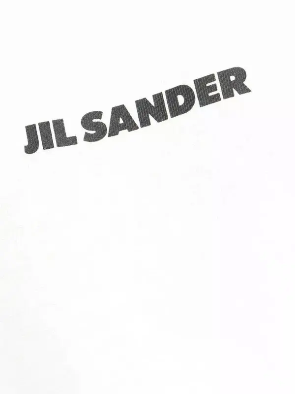 JIL SANDER Logo Print Cotton T-shirt - White
