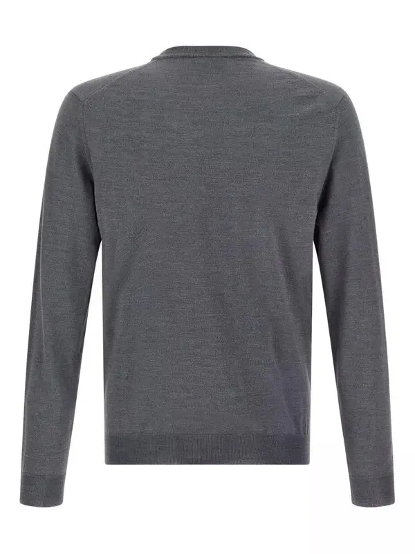 ZANONE Crew-neck Long Sleeve Sweater - Grey