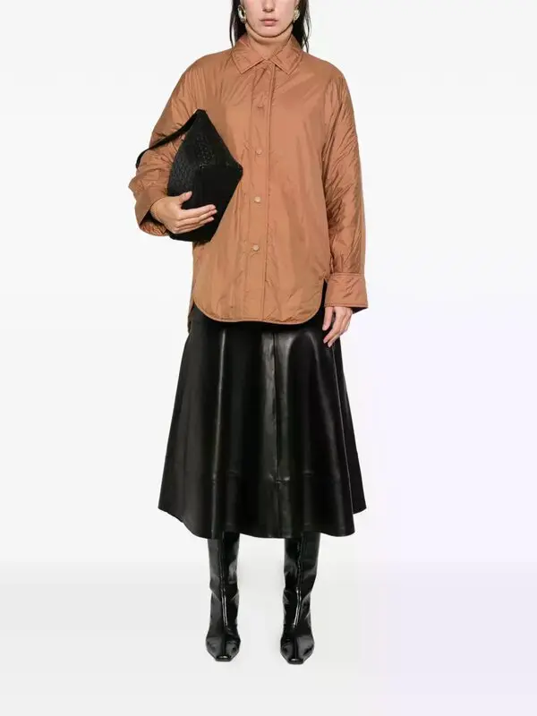 Liviana Conti Quilted Collared Coat