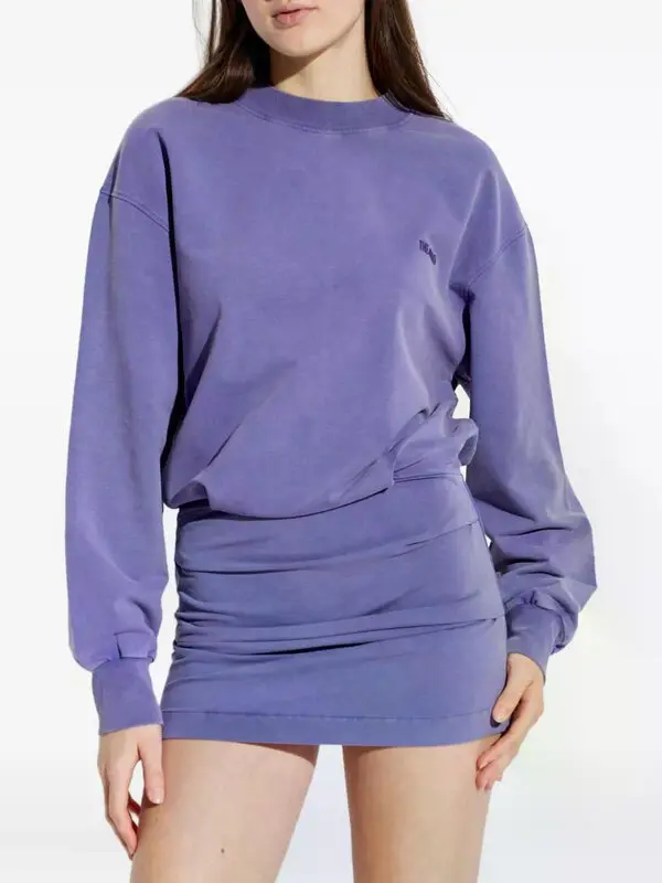 Attico Long-sleeve Mini Dress - Purple