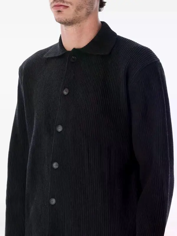 Auralee Polo-collar Cardigan