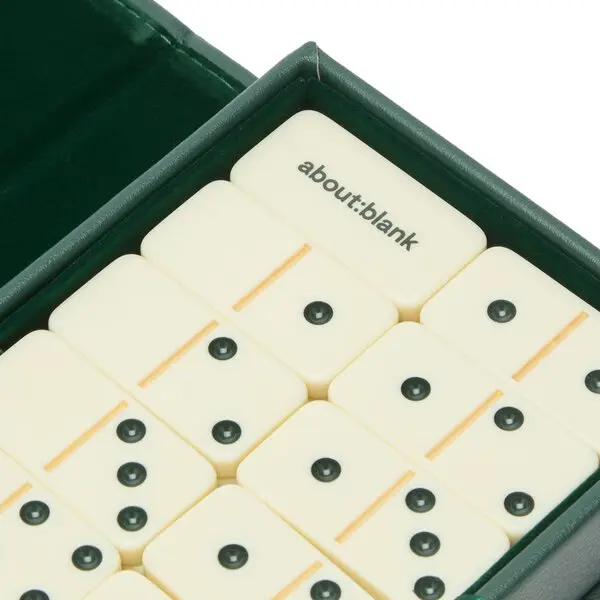 ABOUT:BLANK Dominoes Set